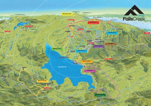 Hiking Trail Map - Falls Creek Alpine Resort