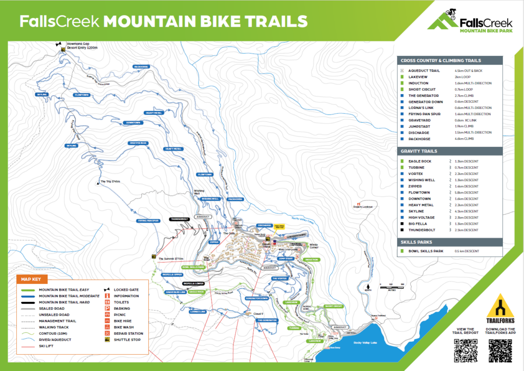 MTB Trail Map - Falls Creek Alpine Resort